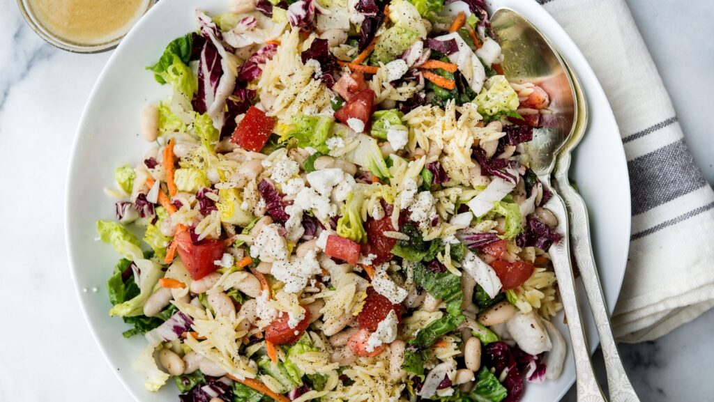 Italian Mixed Green Salad Recipe - What's for Dinner?