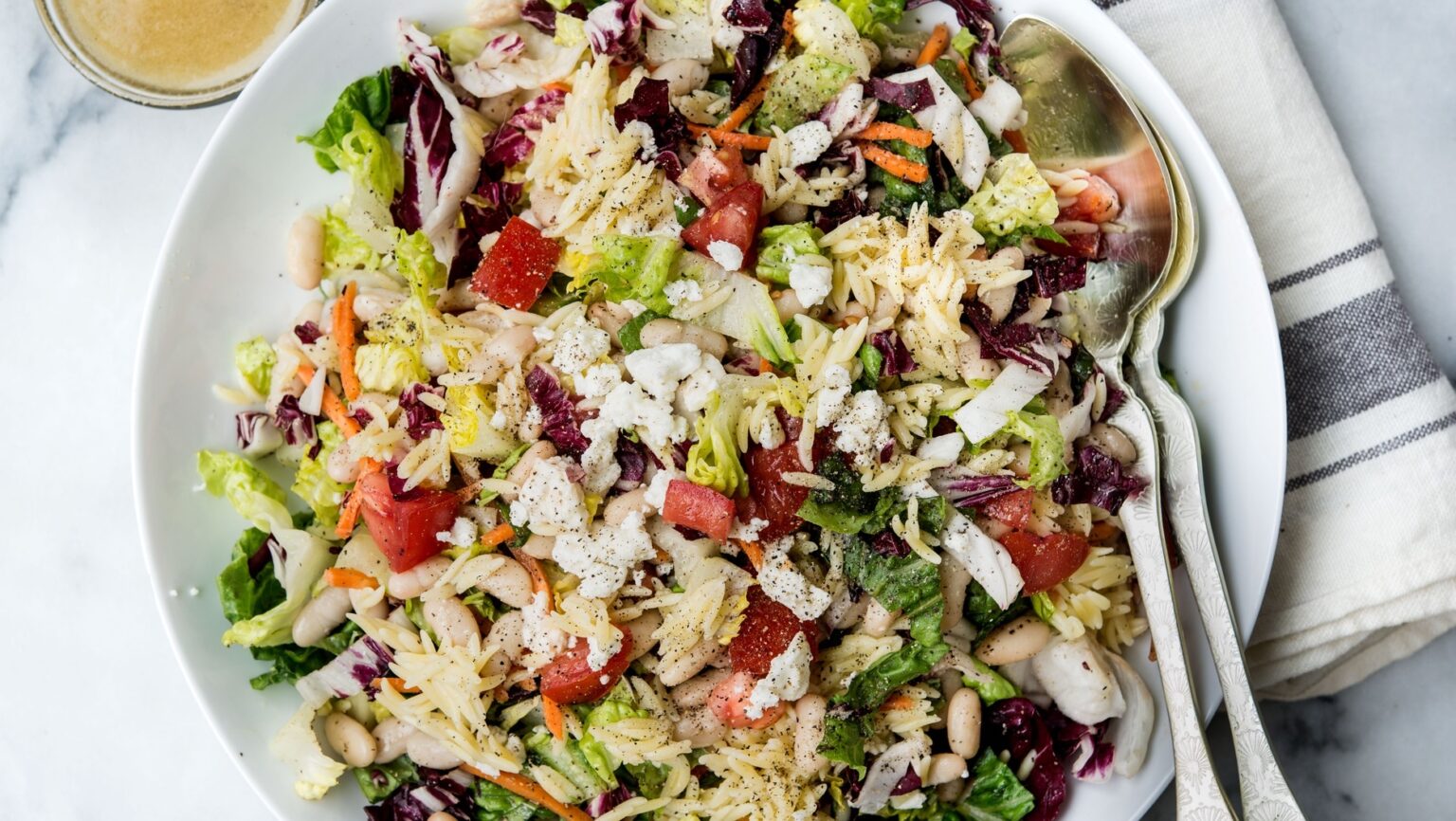 Italian Mixed Green Salad Recipe - What's for Dinner?