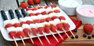 Fourth of July Fruit Kabobs | What's for Dinner?