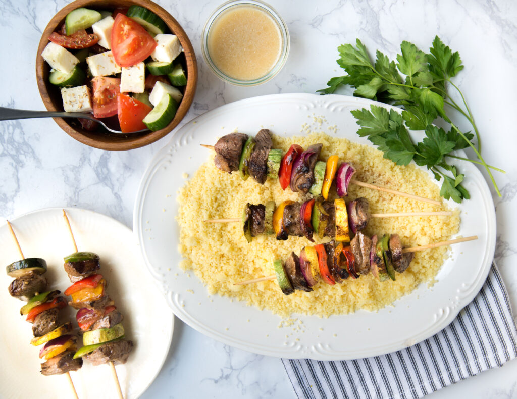 Beef or Lamb and Vegetable Kebab Recipe - What's for Dinner