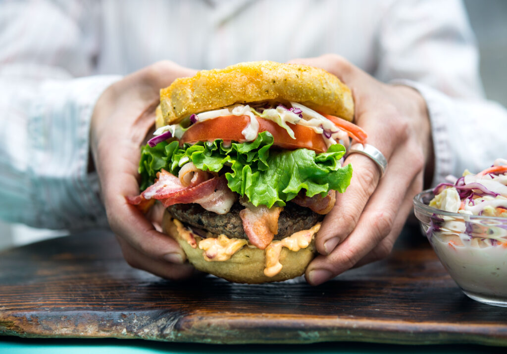 Bacon Cheeseburger With Southern Slaw Recipe - What's for Dinner