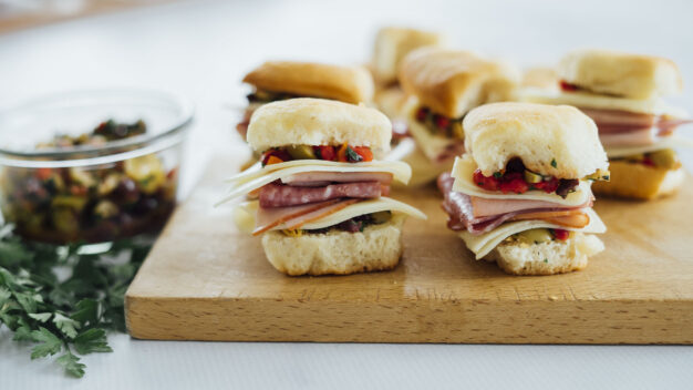 New Orleans Mini Muffulettas Recipe | What's for Dinner?